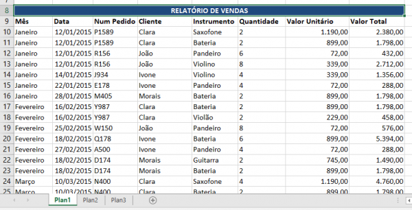 Como fazer Tabela dinâmica para relatório de vendas no excel